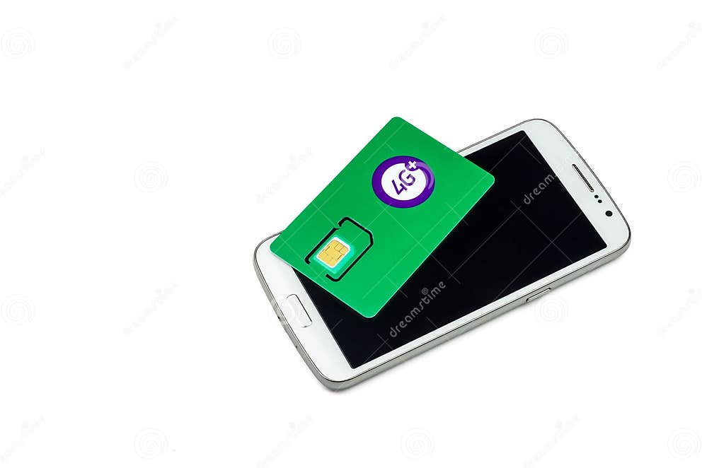 SIM Card of the Operator of Cellular Communication with Function Stock ...