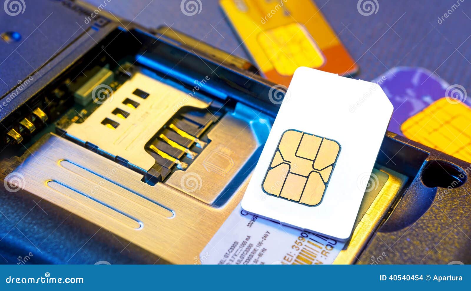 Sim card stock photo. Image of telecommunication, information - 40540454