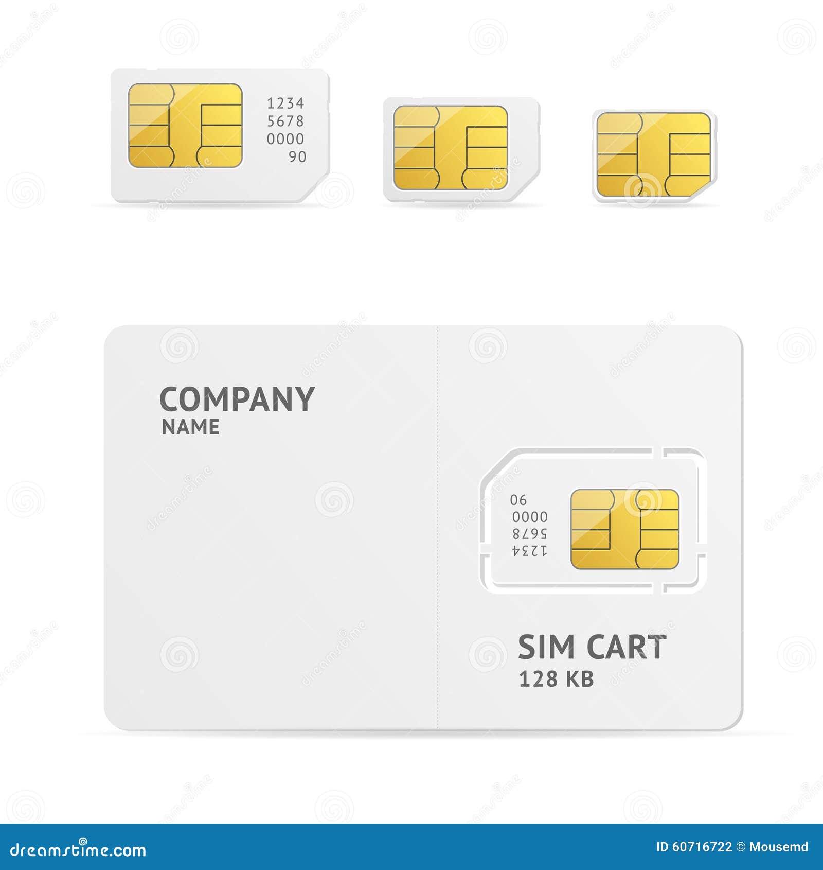 Sim Card Set. Vector stock vector. Illustration of icon - 60716722