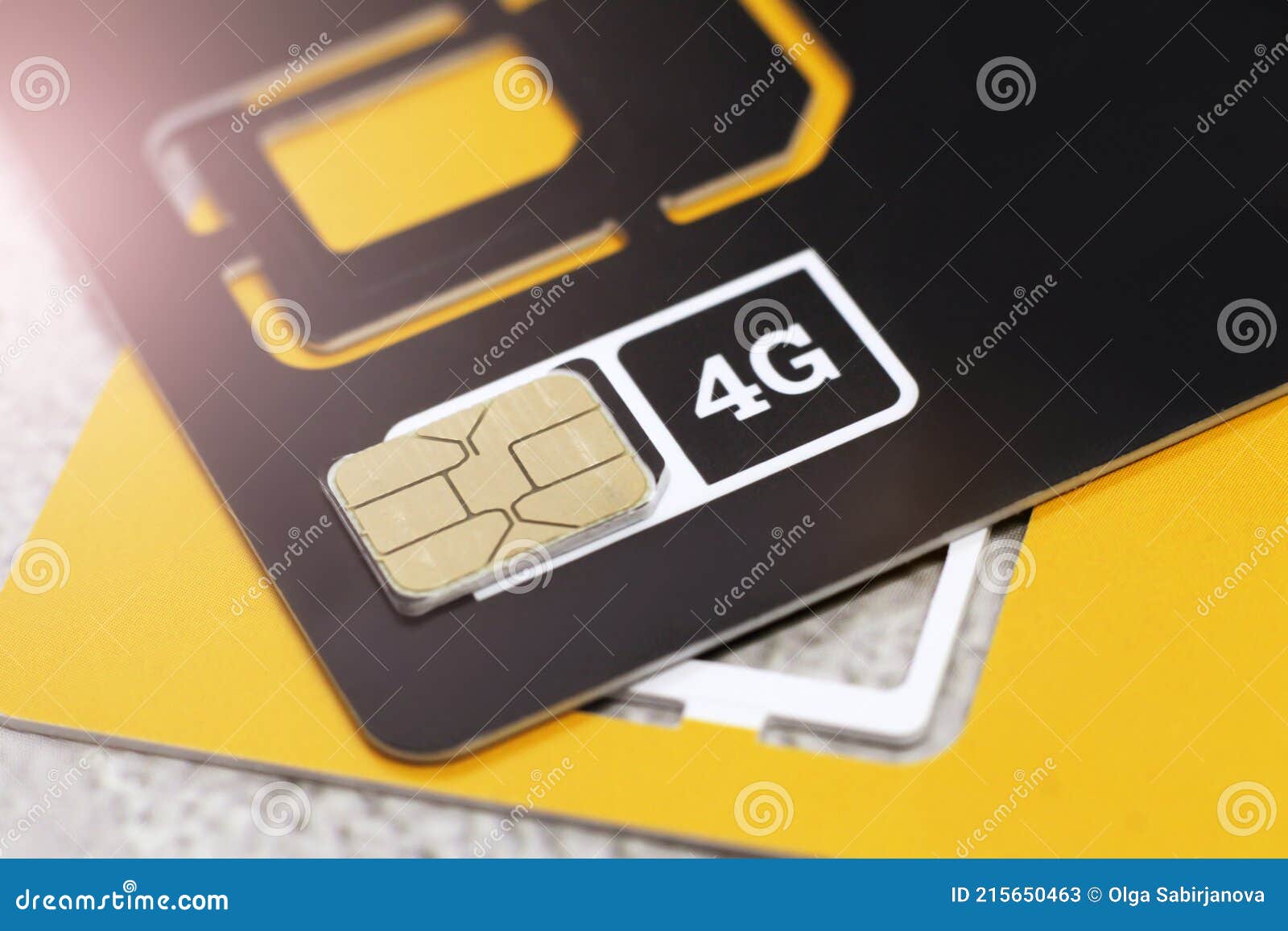 Sim Card for Smartphone Macro Shot Stock Image - Image of provider ...