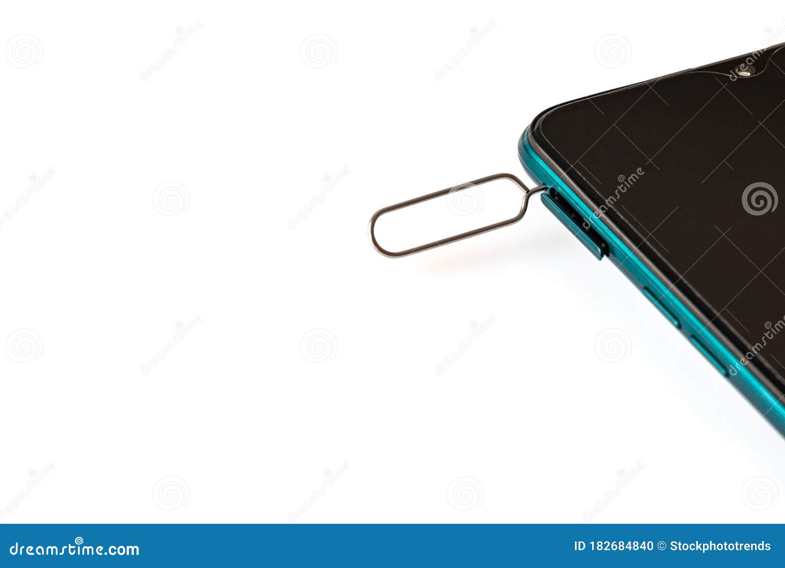 Sim Card Tools, Eject Pin Sim Card Tray for Smartphones Isolated on ...