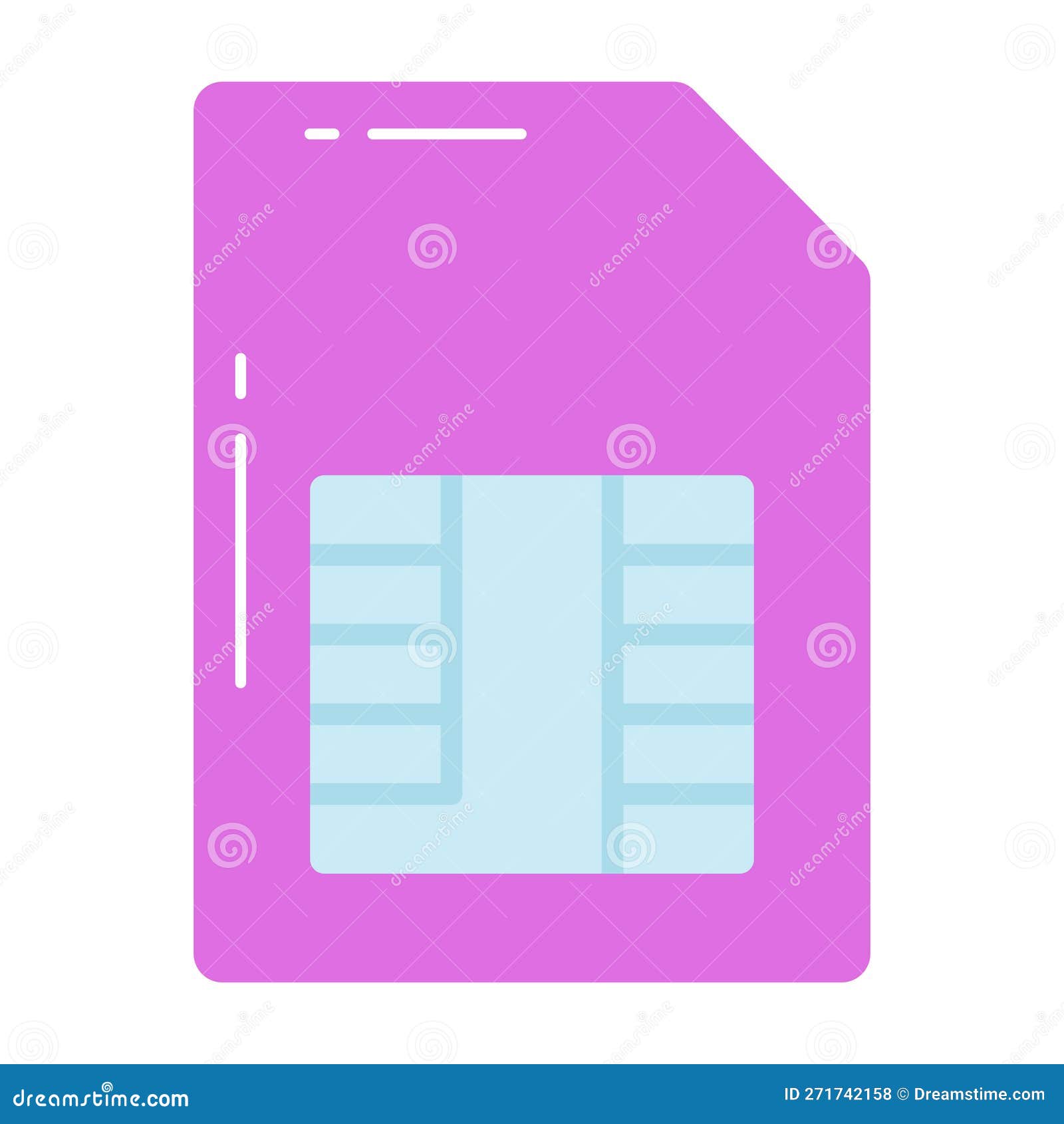 Sim Card Vector Design in Editable Style, Subscriber Identification ...