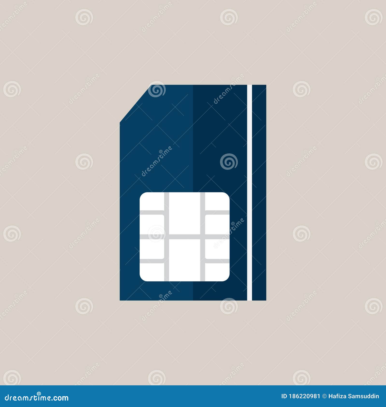 Sim Card. Vector Illustration Decorative Design Stock Vector ...