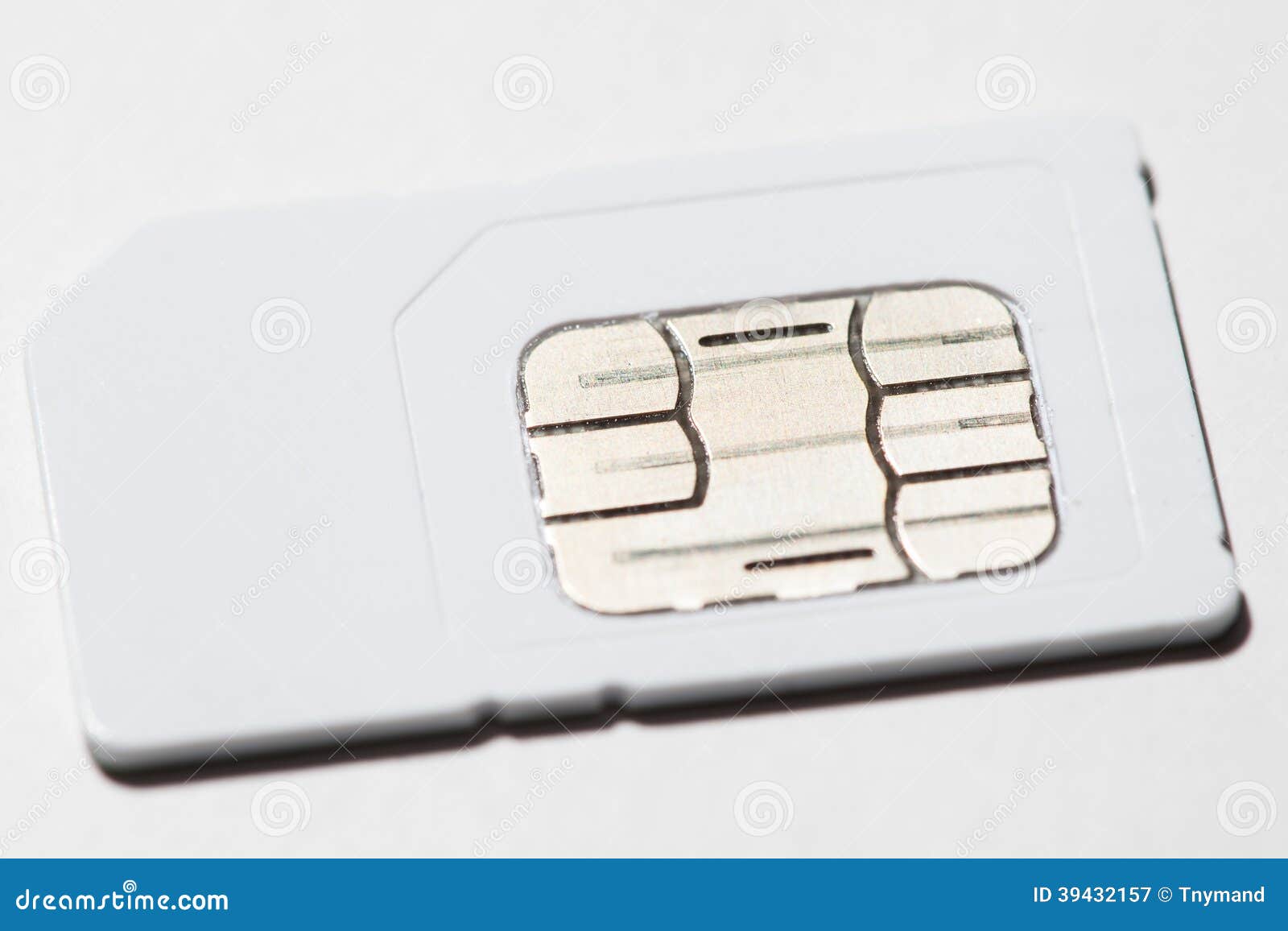 Sim Card on White Background Stock Image - Image of corporate, connect ...