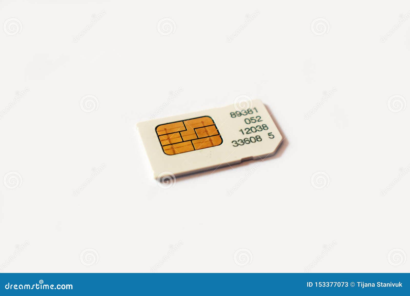 Sim Card on White Background 3 Stock Image - Image of smartphone ...