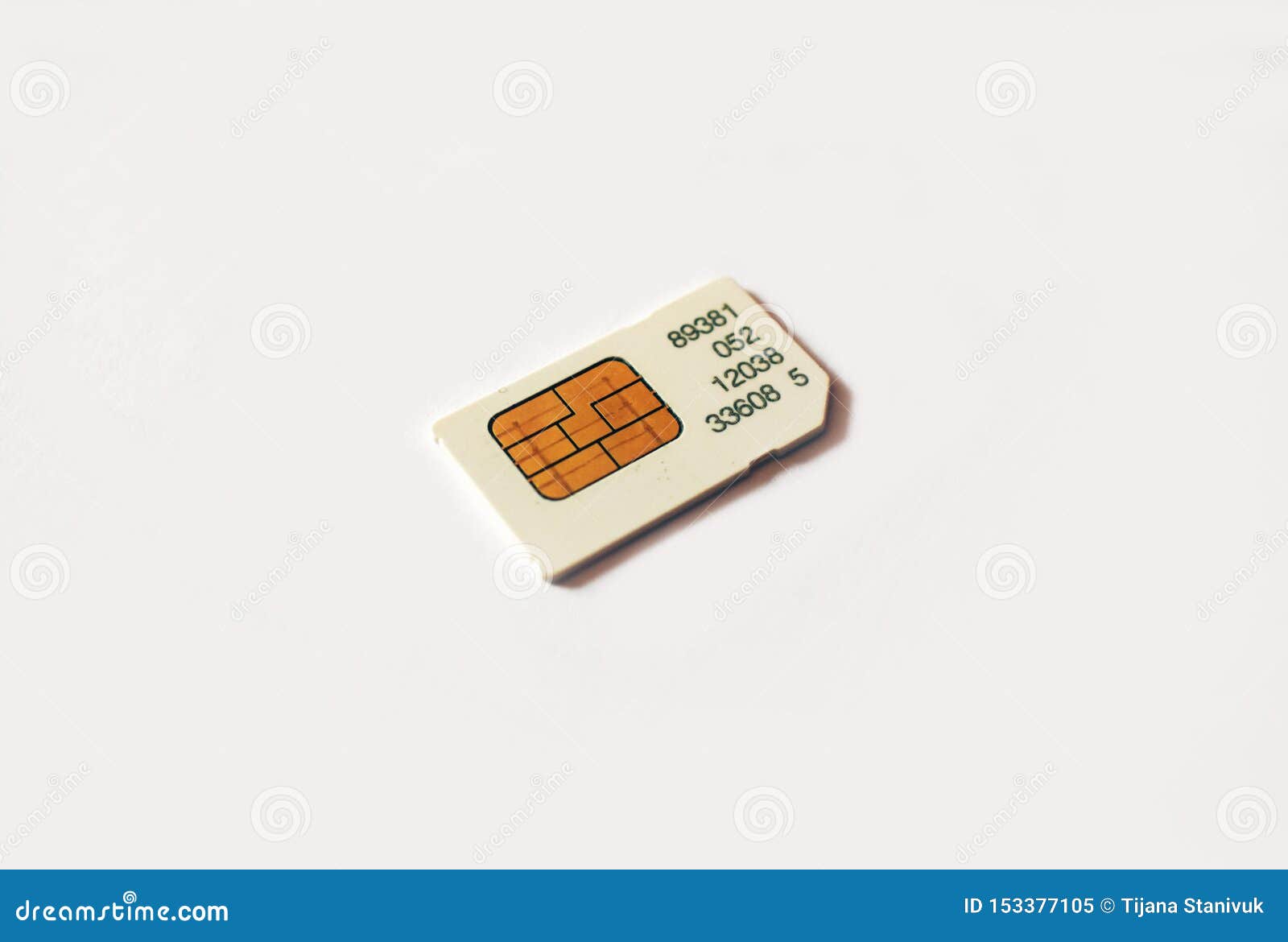 Sim Card on White Background 2 Stock Image - Image of phone, network ...