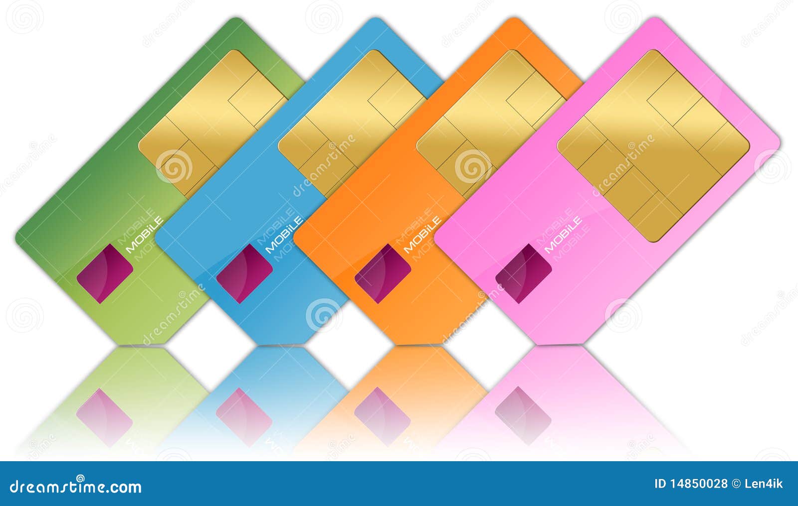 Sim cards stock illustration. Illustration of isolated - 14850028