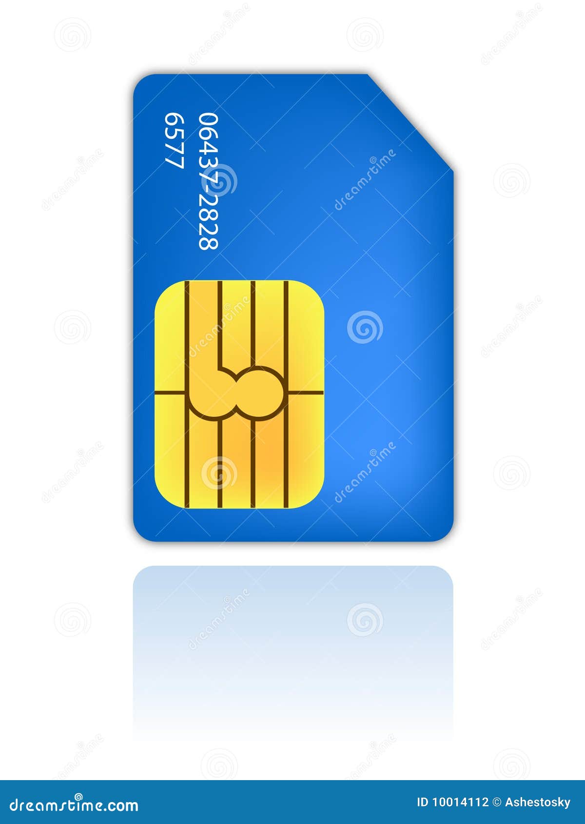 Sim Identity Card Mobile Phone Stock Vector - Illustration of call ...