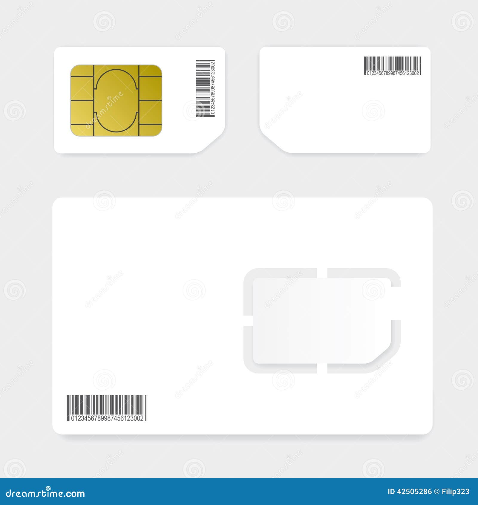 SIM-Karten-Illustration vektor abbildung. Illustration von telefon ...