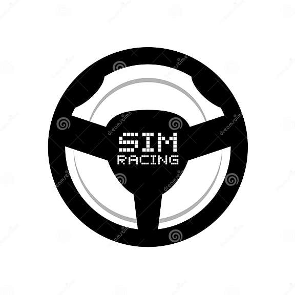 Sim racing symbol stock vector. Illustration of video - 119632959