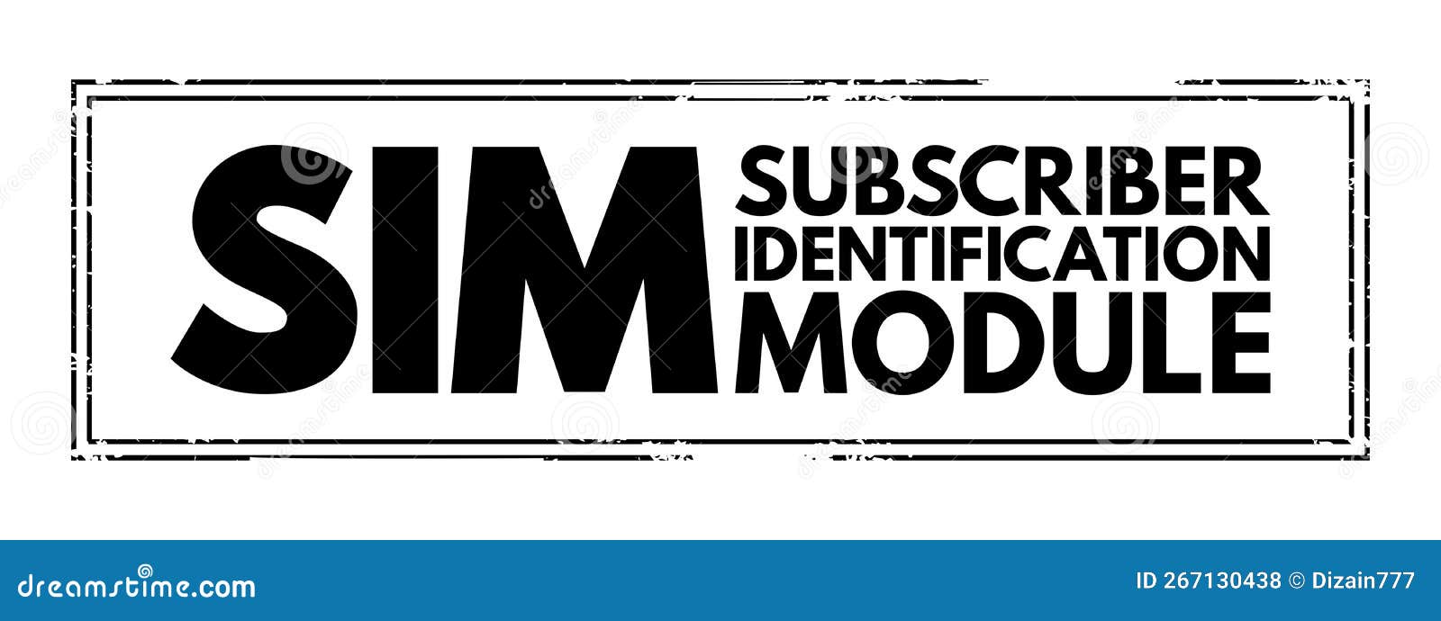 Acronym SIM - Subscriber Identity Module. Royalty-Free Stock ...