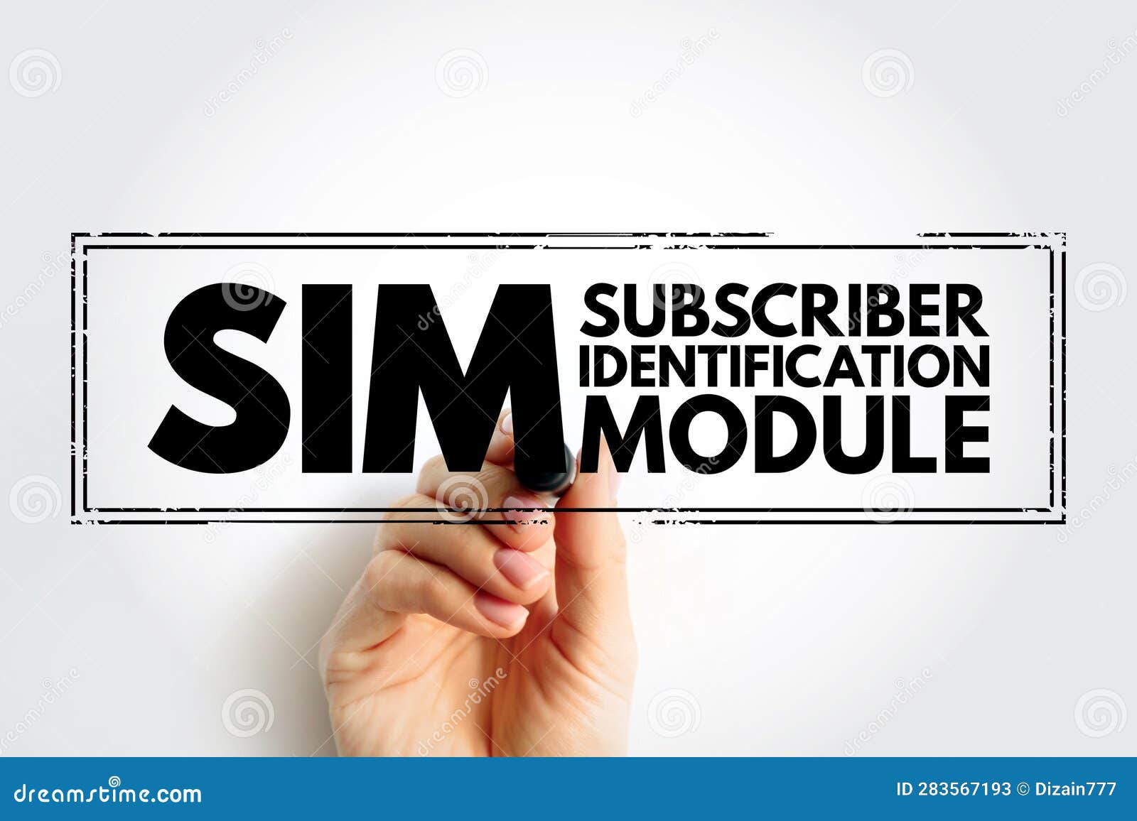 Acronym SIM - Subscriber Identity Module. Royalty-Free Stock ...