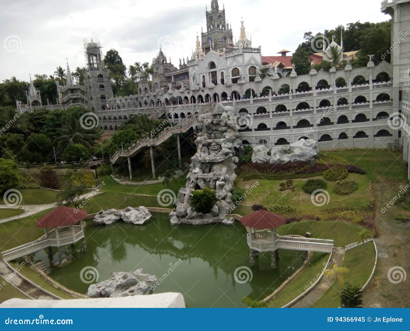 Simala church stock image. Image of simala, argos, cebu - 94366945