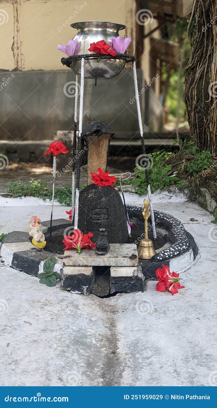 The Simbal of Hindu God Shiva 1 Stock Image - Image of fountain ...