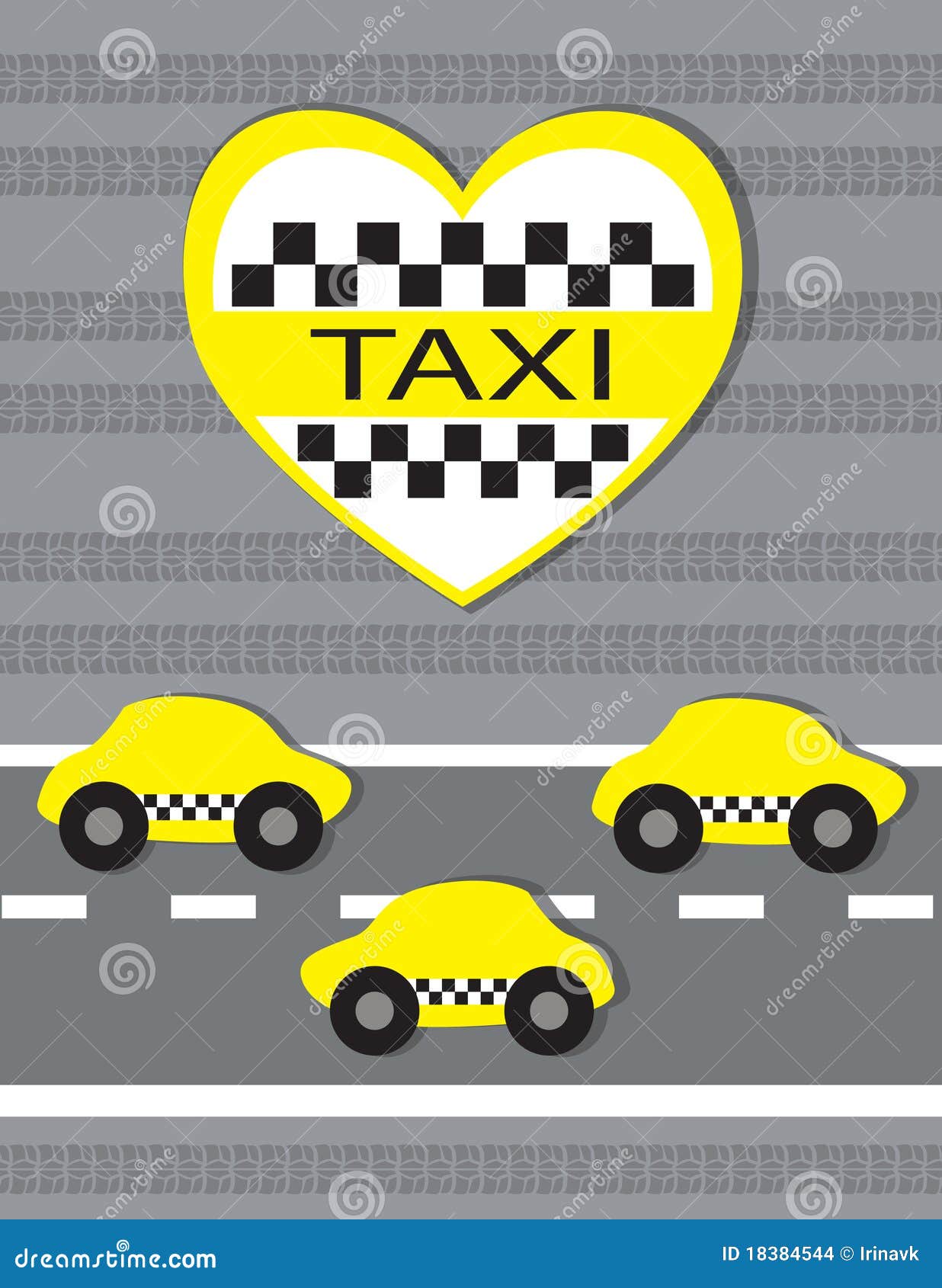 Simbol del taxi ilustración del vector. Ilustración de protector - 18384544