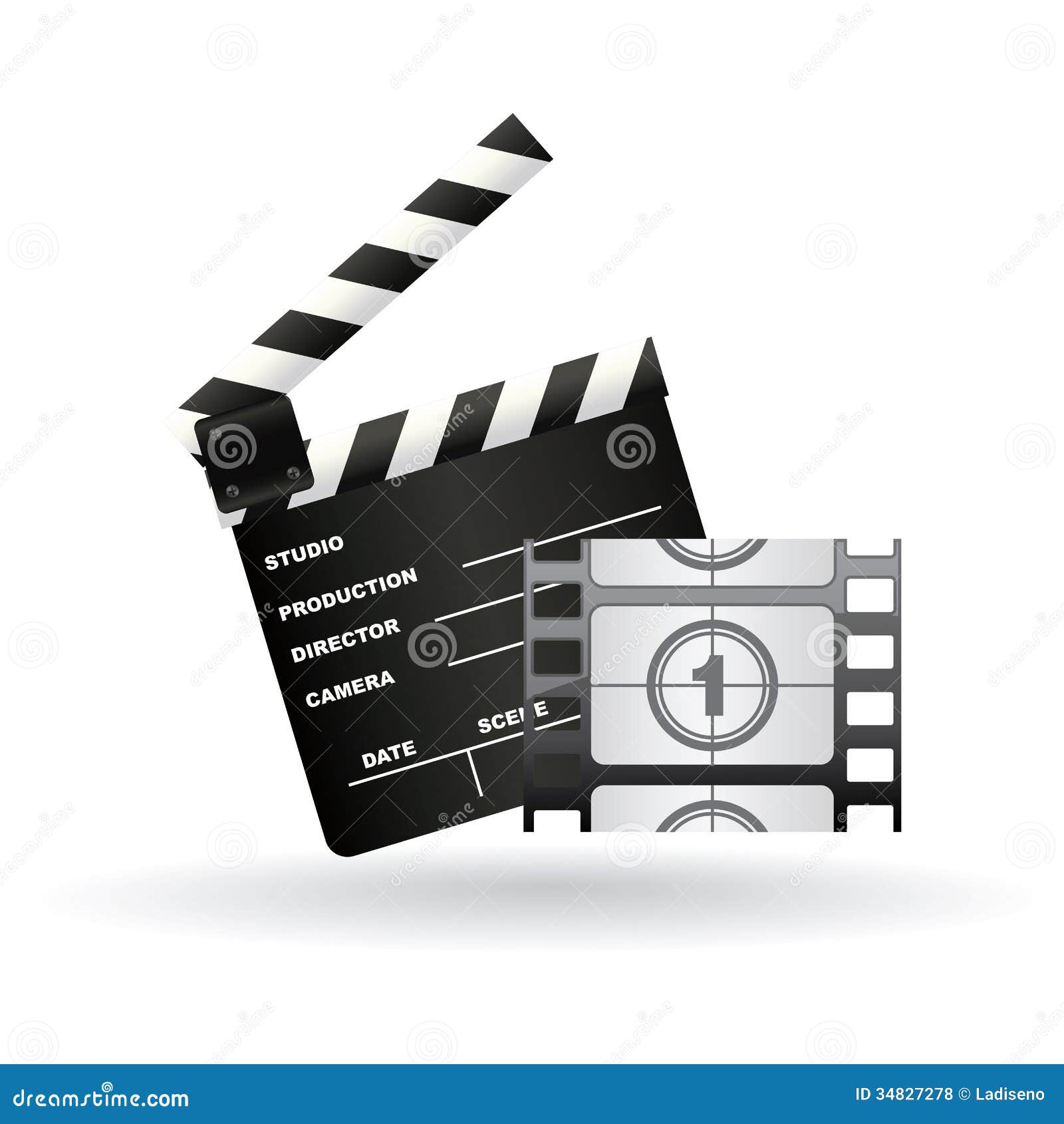 Simboli del cinema illustrazione vettoriale. Illustrazione di media ...