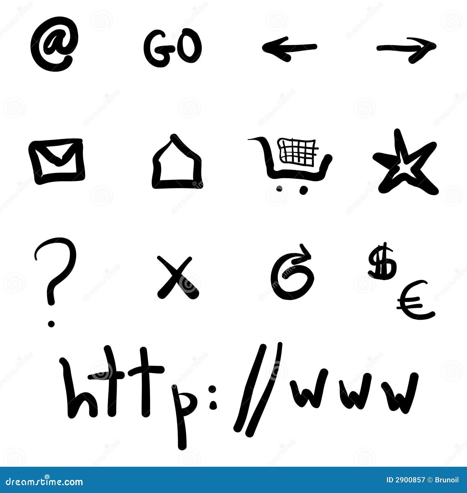 Simboli del Internet illustrazione di stock. Illustrazione di internet ...