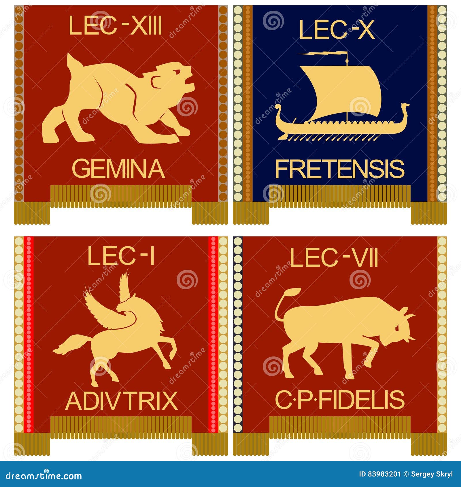 Simboli Del Legionaries-3 Romano Illustrazione Vettoriale ...