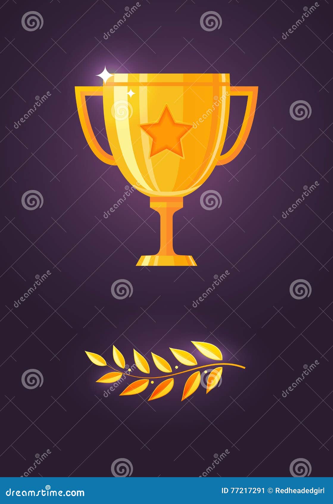 Simboli del vincitore illustrazione vettoriale. Illustrazione di ...