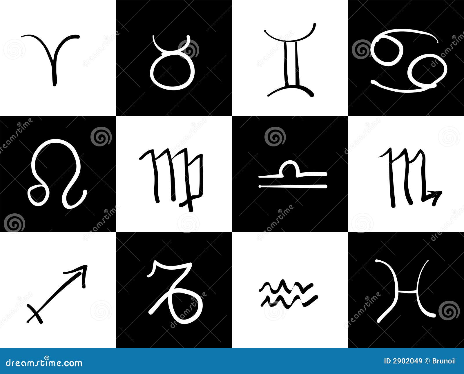 Simboli dello zodiaco illustrazione di stock. Illustrazione di segno ...