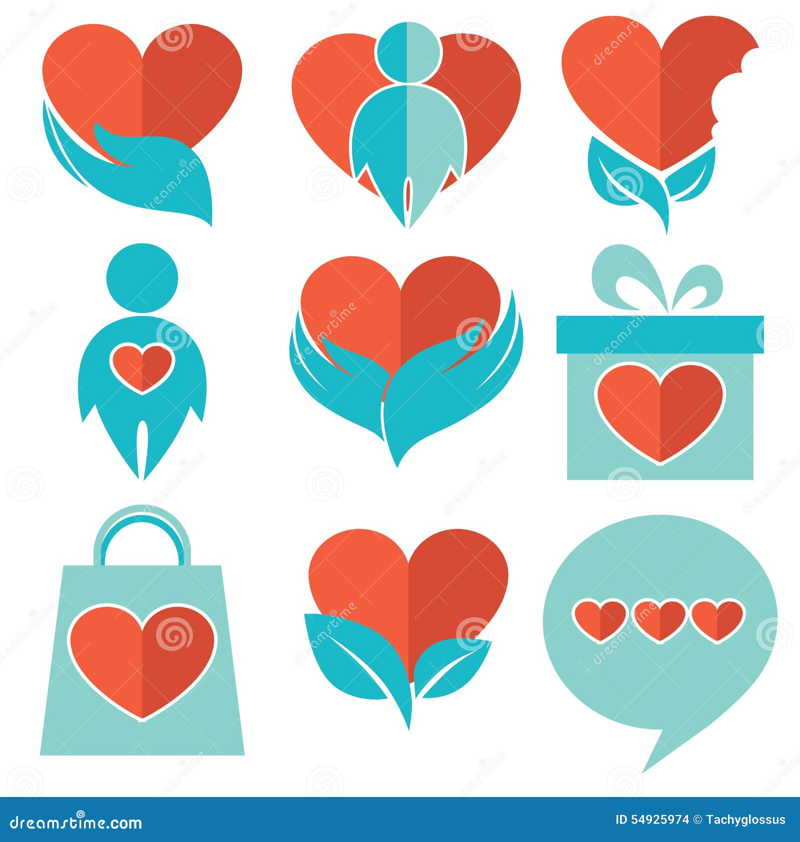 Simboli di amore illustrazione vettoriale. Illustrazione di nube - 54925974