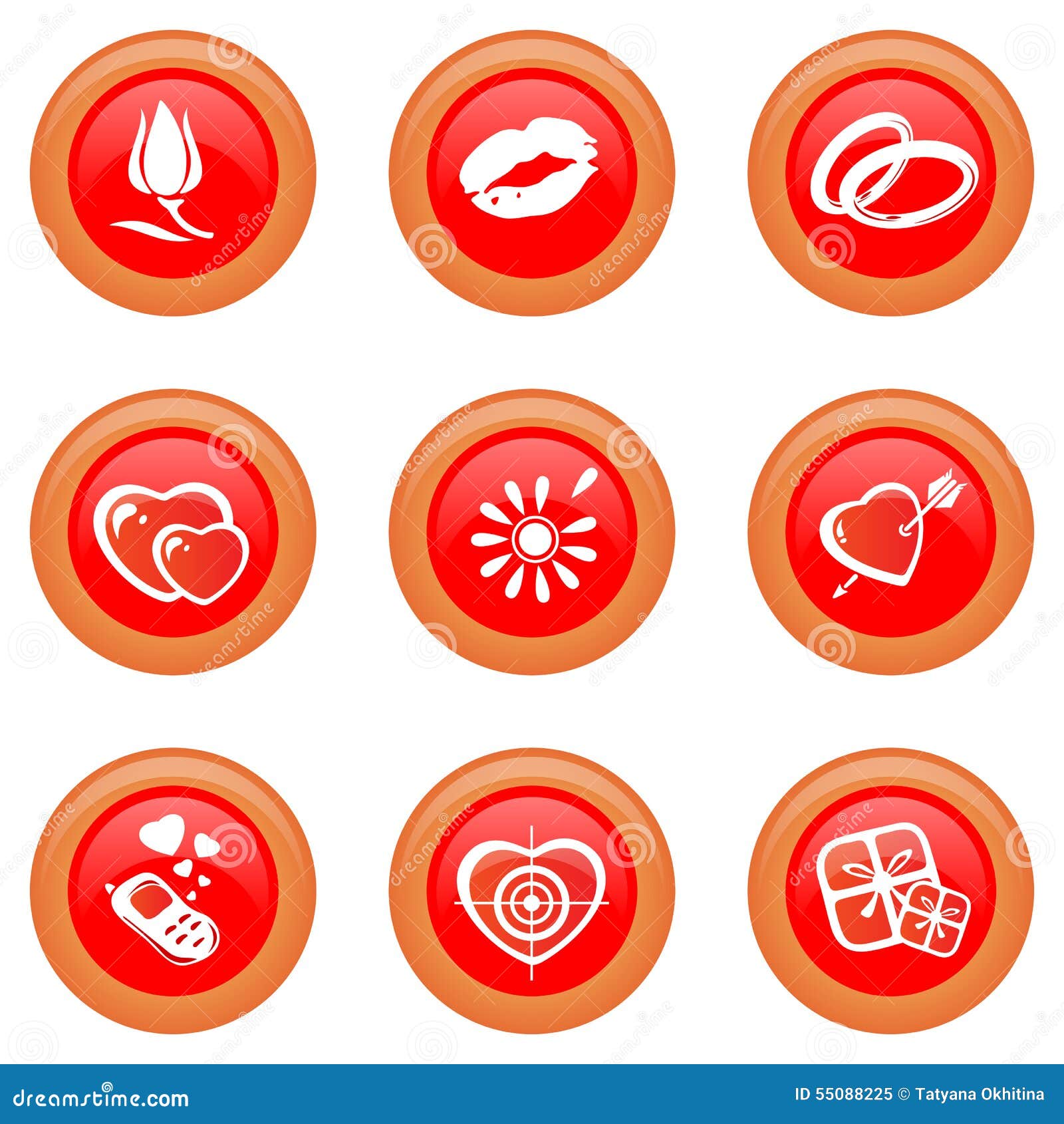 Simboli di amore illustrazione di stock. Illustrazione di concettuale ...