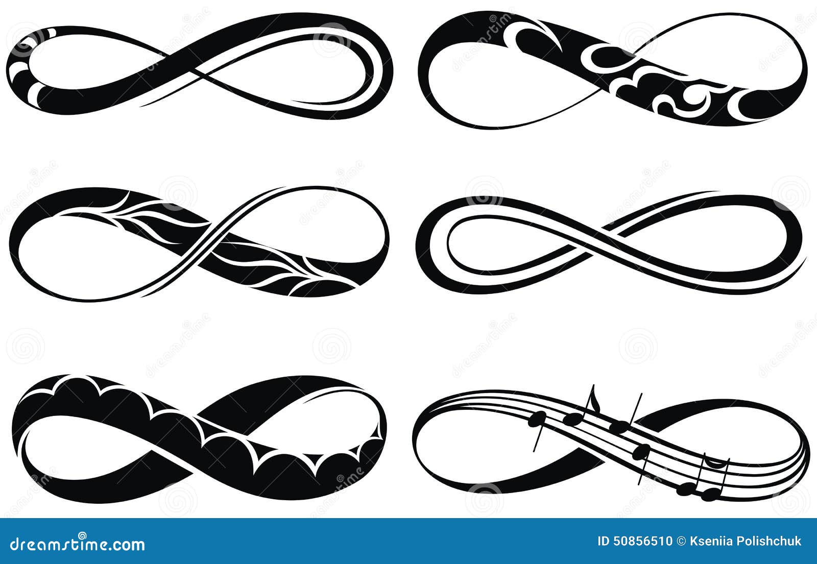 Simboli di infinito illustrazione vettoriale. Illustrazione di amore ...