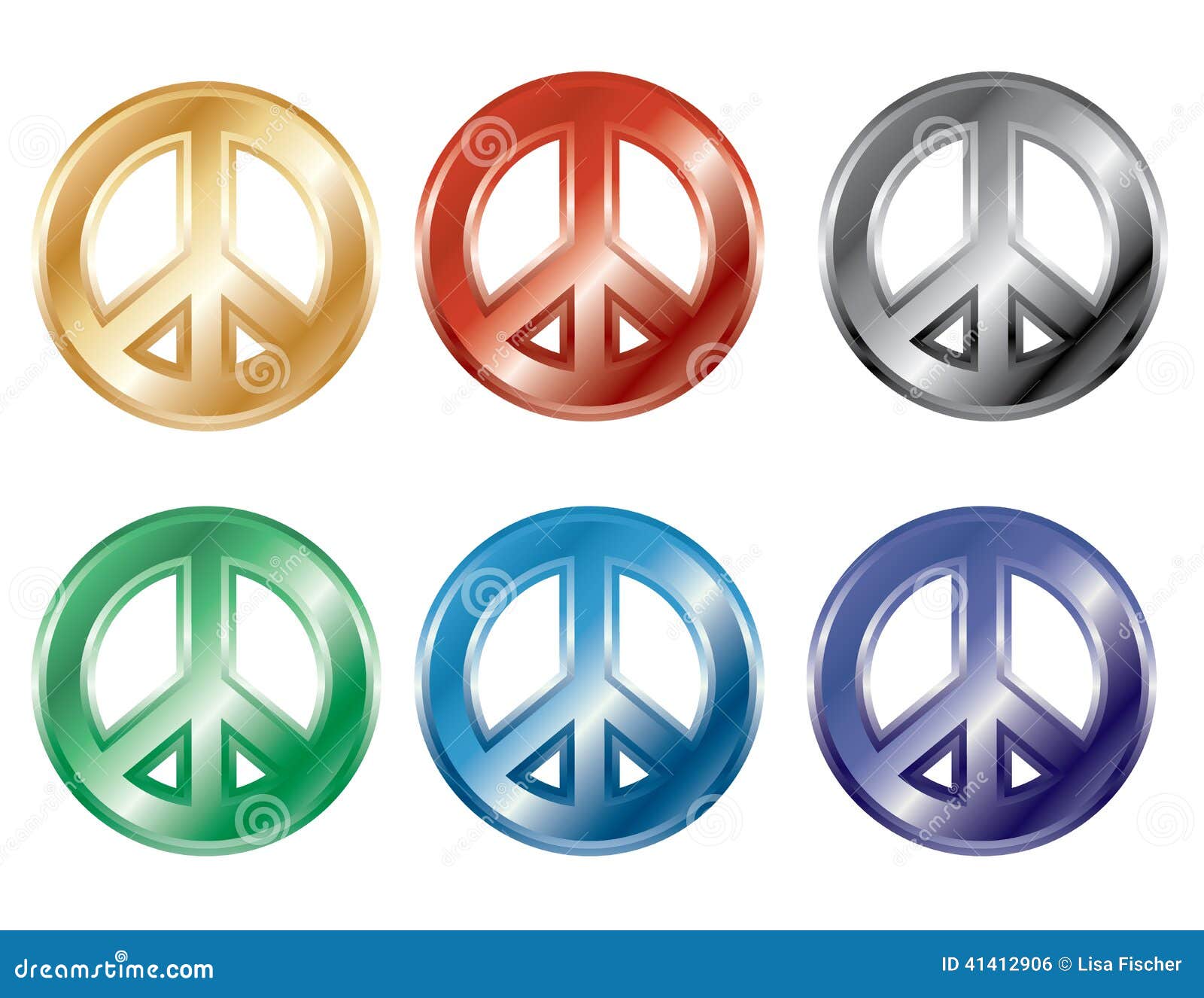 Disegno Di Simbolo Di Pace 3d