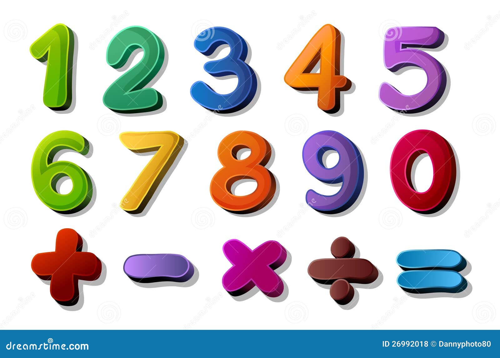 Simboli Di Per La Matematica E Di Numeri Illustrazione Vettoriale ...