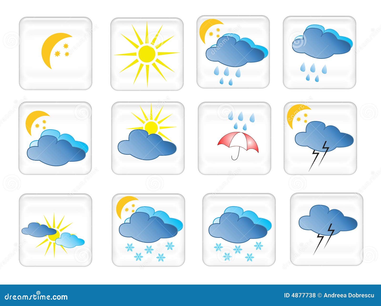 Simboli di tempo illustrazione di stock. Illustrazione di meteorologia ...