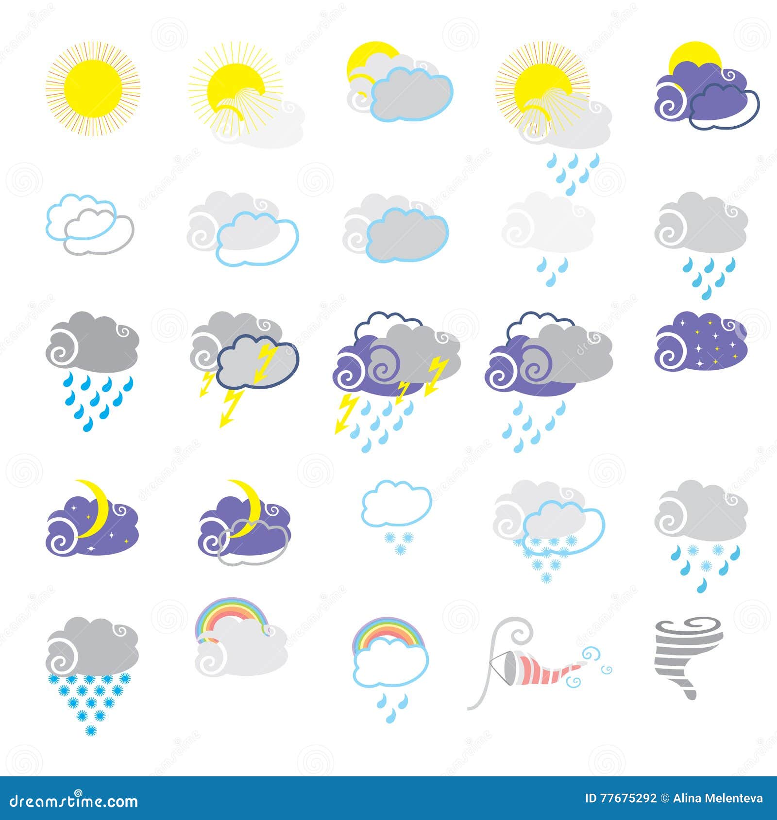 Simboli Di Tempo Di Vettore Illustrazione Vettoriale - Illustrazione di ...