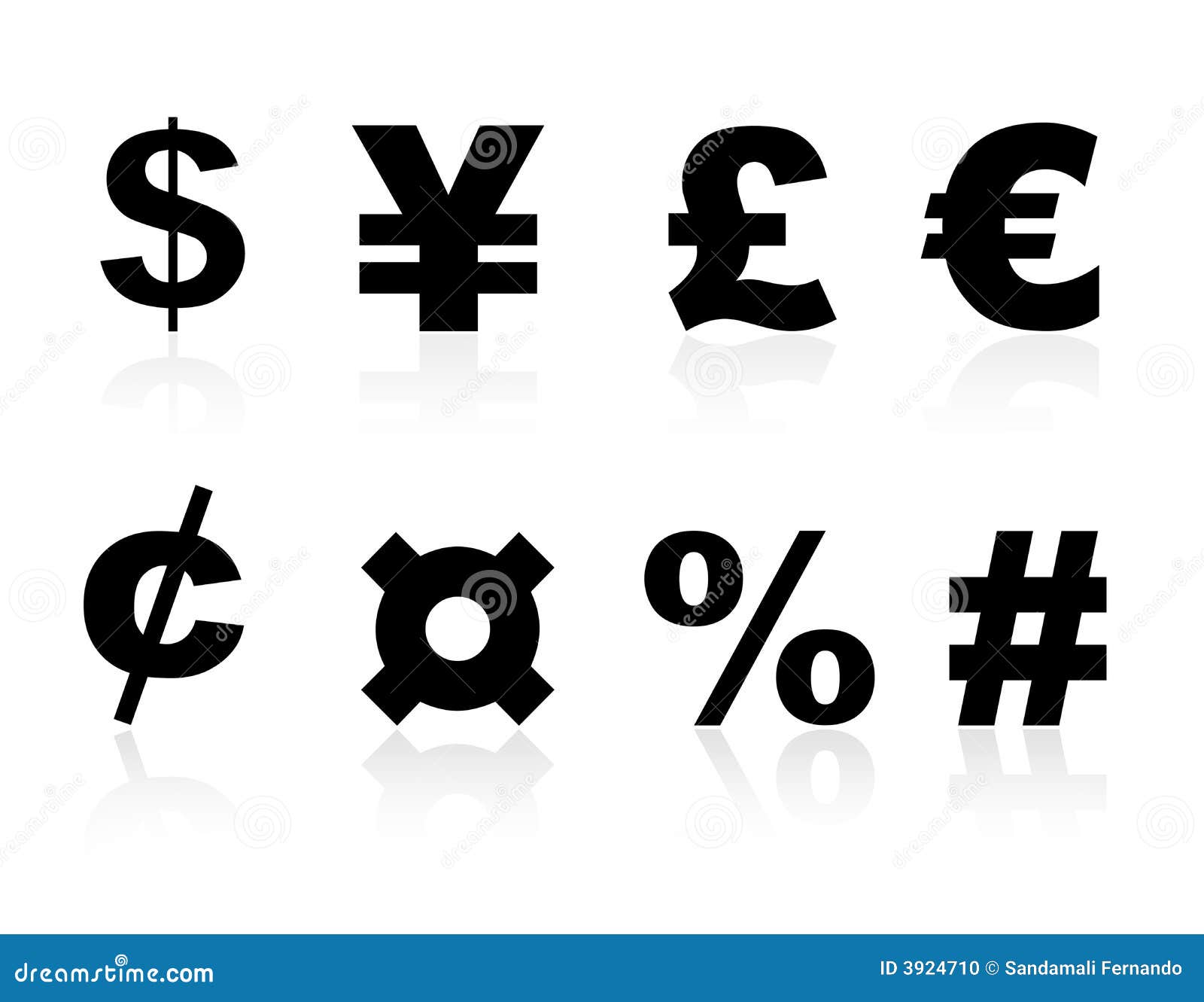 Simboli di valuta illustrazione vettoriale. Illustrazione di scambio ...
