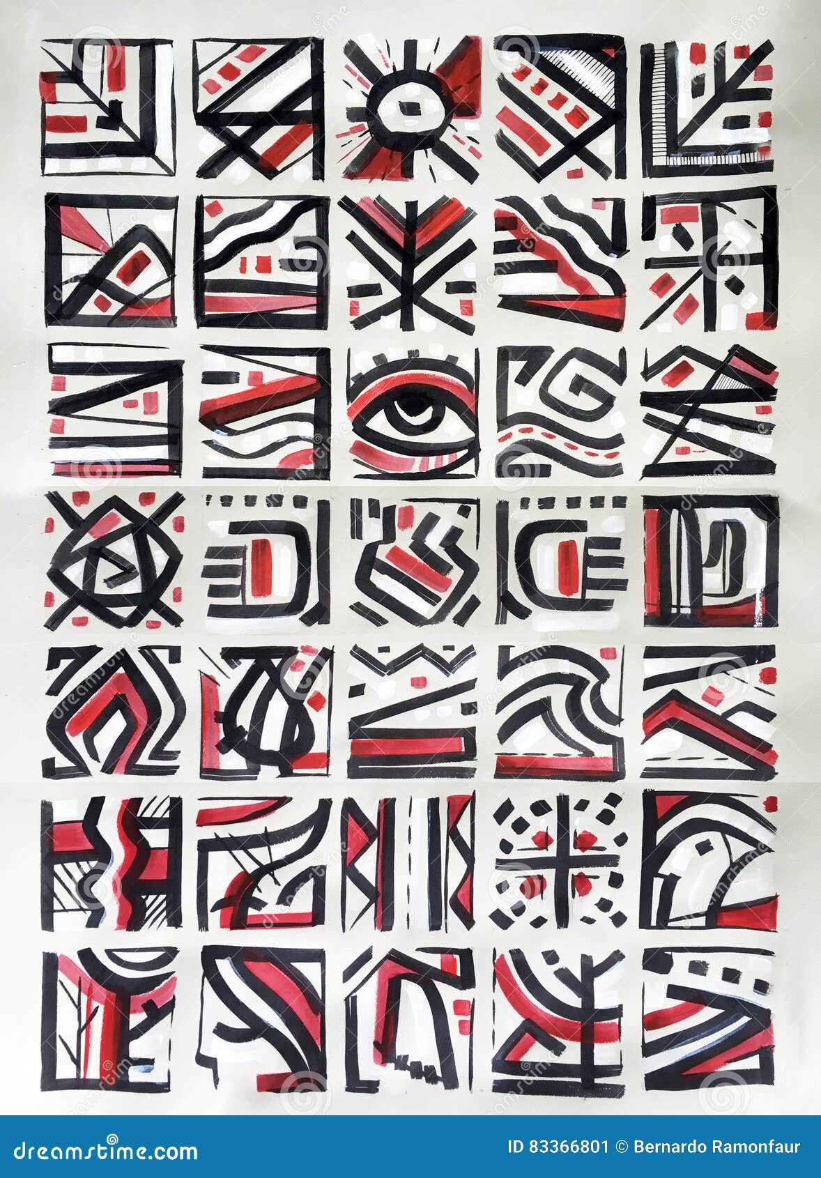 Simboli vari indigeni illustrazione di stock. Illustrazione di etnico ...