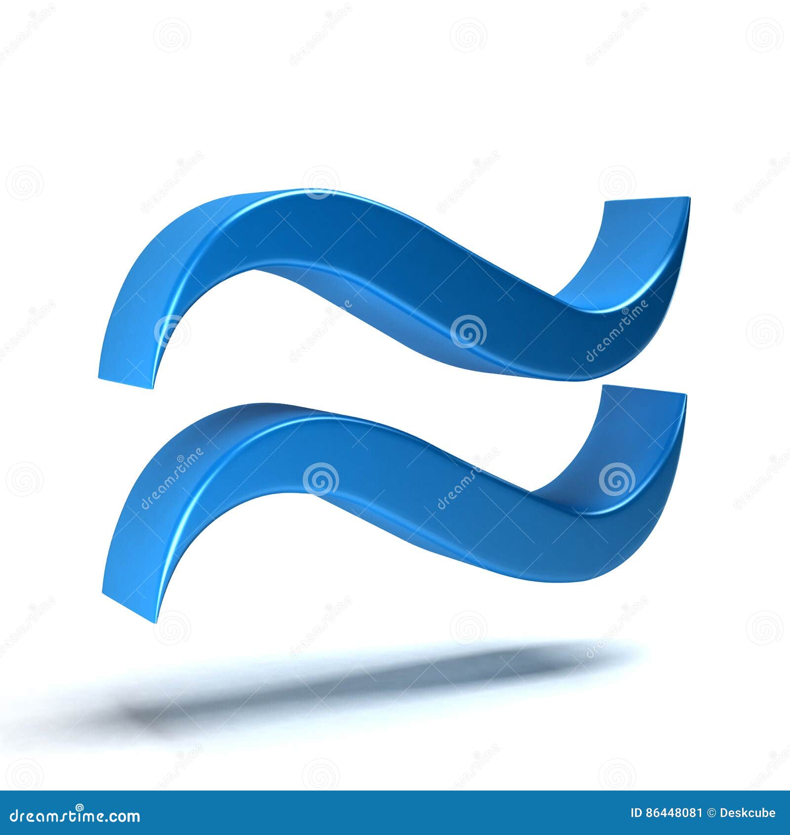 Simbolo Approssimativamente Uguale Di Per La Matematica Illustrazione ...