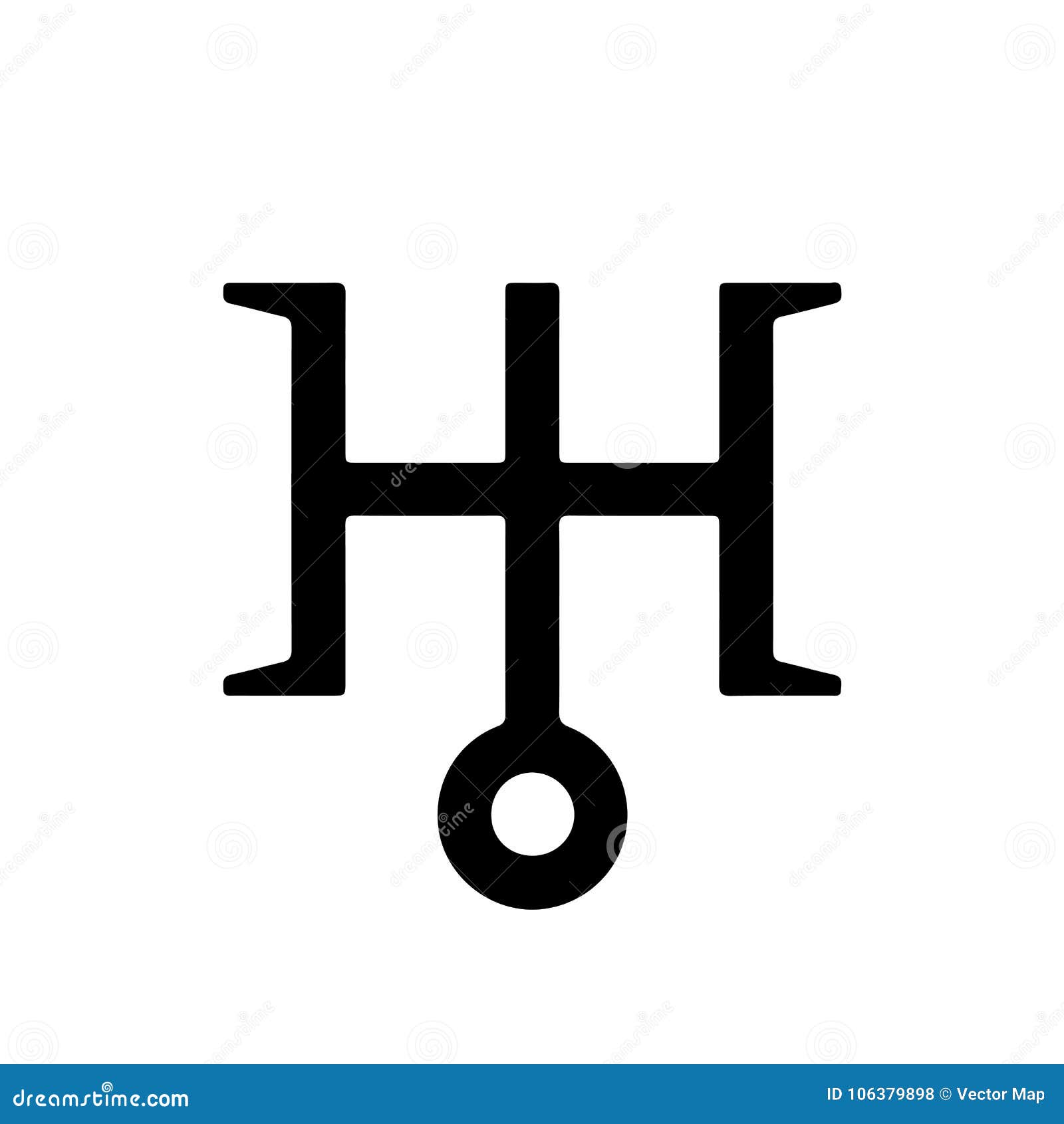 Simbolo Astronomico Di Urano Illustrazione di Stock - Illustrazione di ...