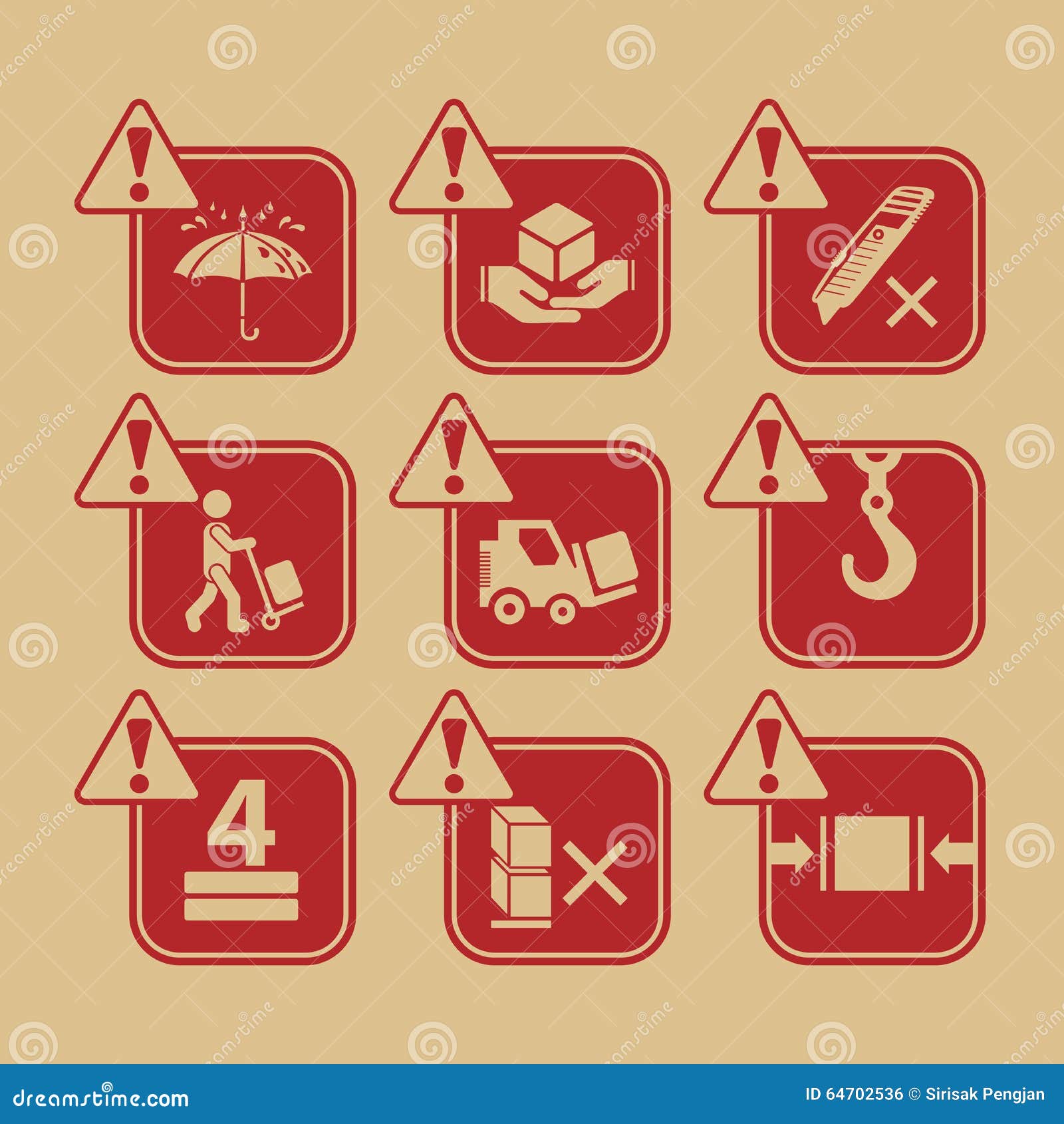 Simbolo D'imballaggio, Icona Illustrazione di Stock - Illustrazione di ...