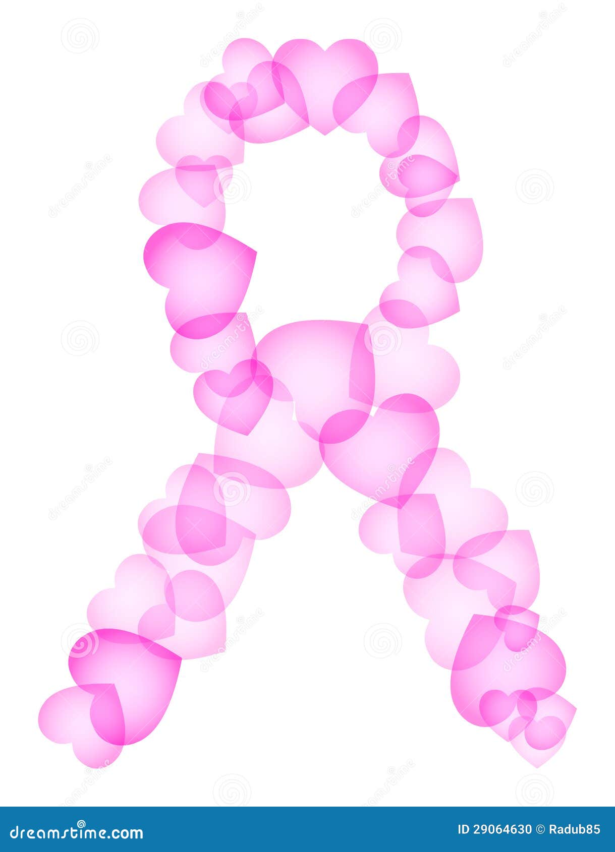 Simbolo del cancro al seno illustrazione vettoriale. Illustrazione di ...