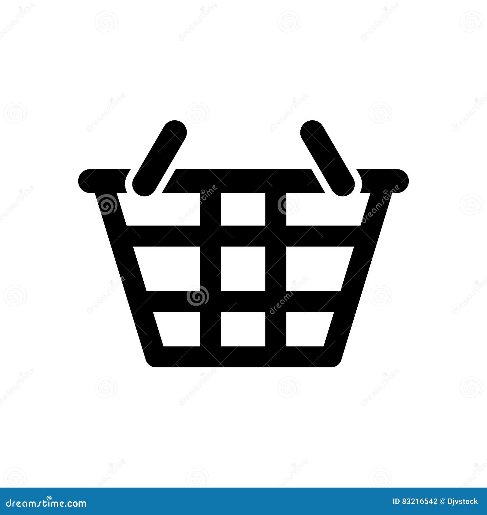 Simbolo Del Cestino Della Spesa Illustrazione di Stock - Illustrazione ...