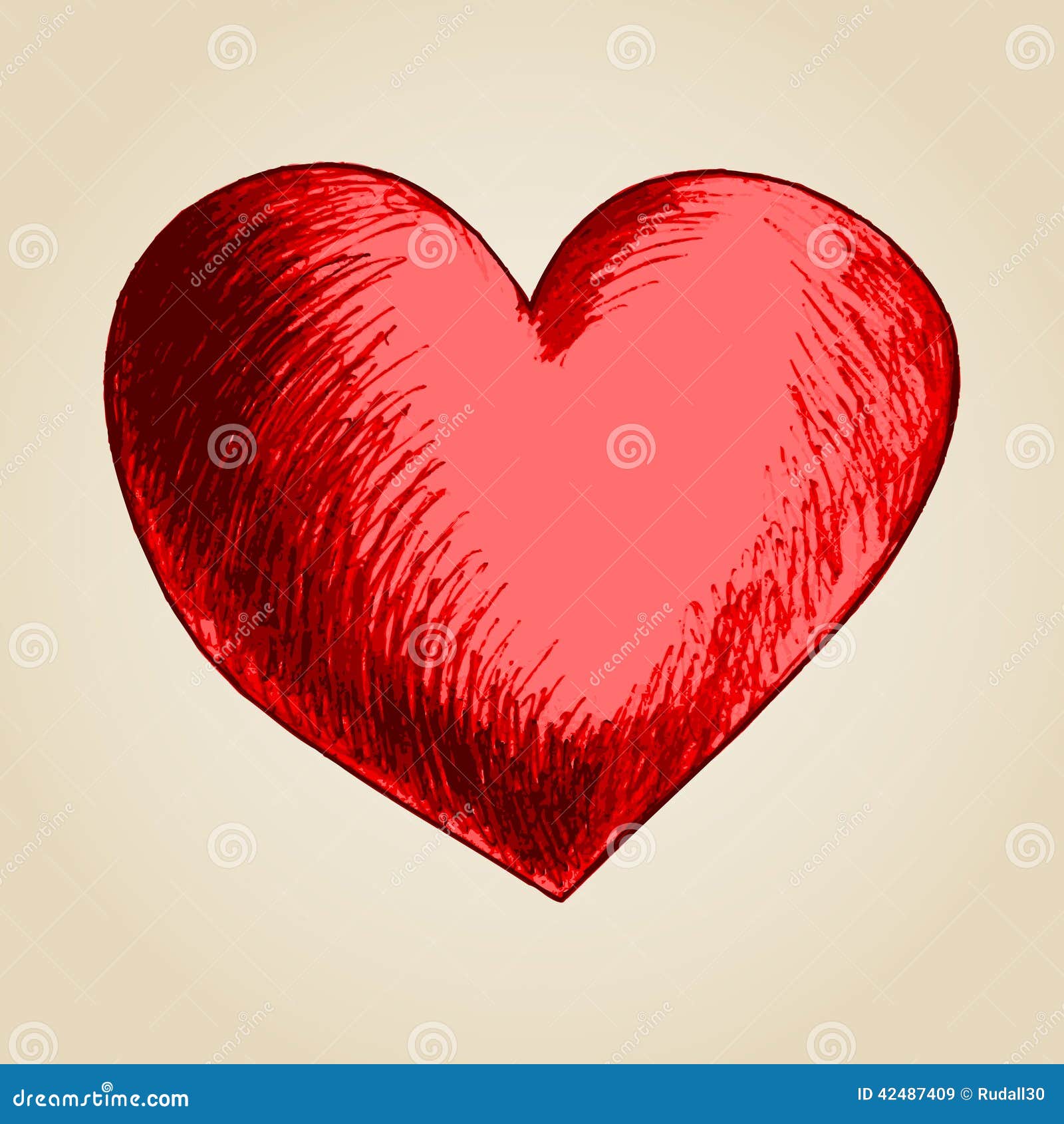 Simbolo del cuore illustrazione vettoriale. Illustrazione di cuore ...