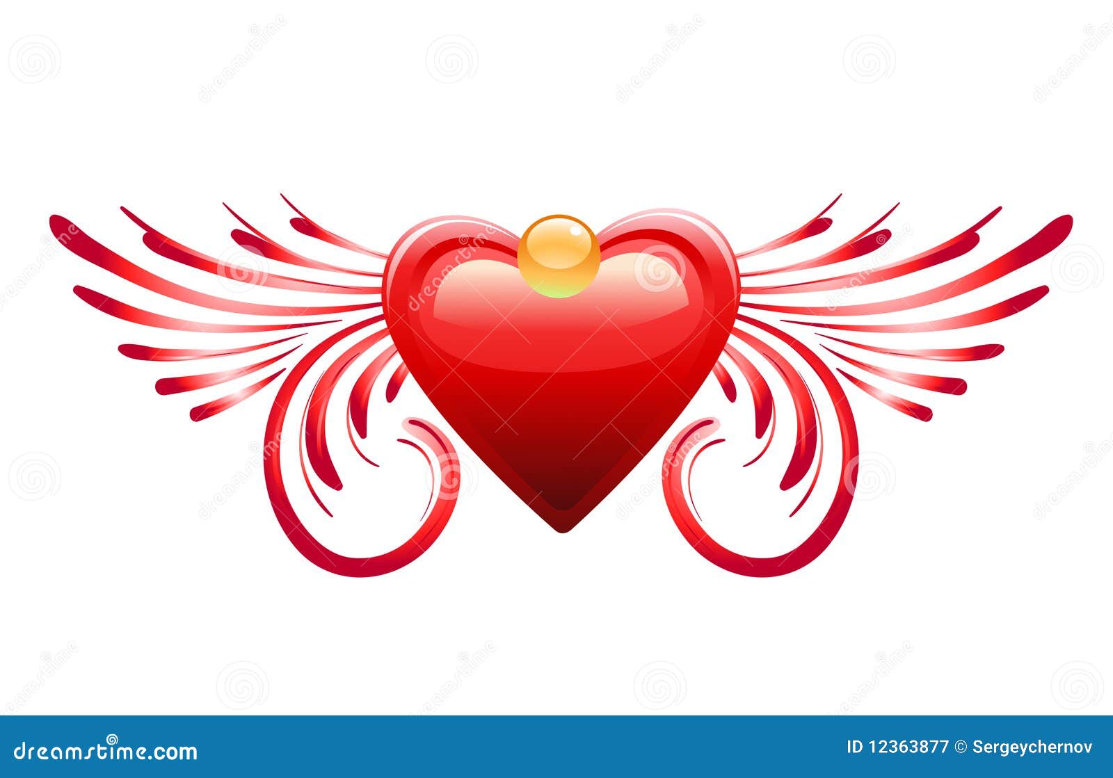 Simbolo Del Cuore Di Amore. Illustrazione di Stock - Illustrazione di ...