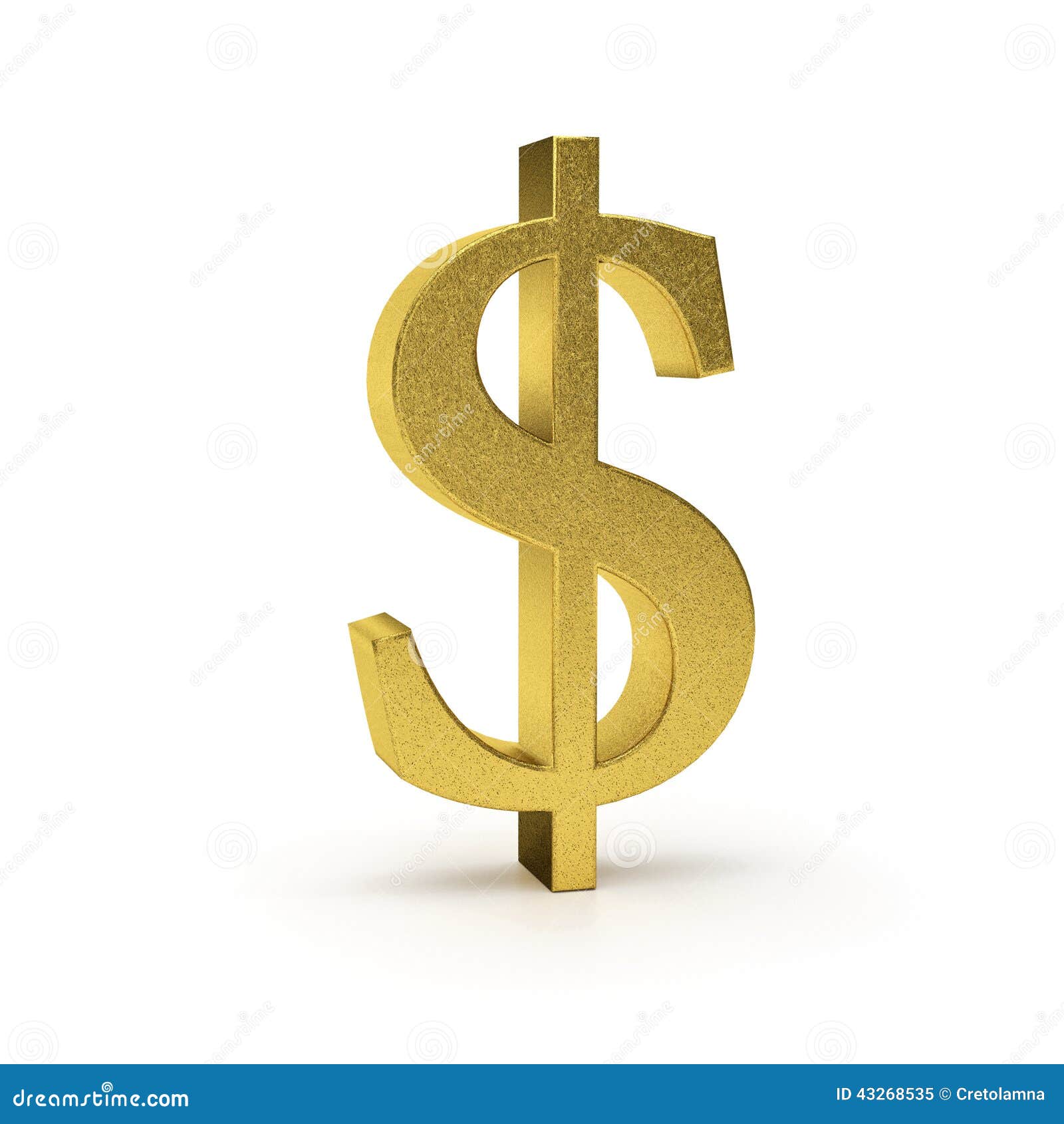 Simbolo Del Dollaro Dell'oro Illustrazione di Stock - Illustrazione di ...