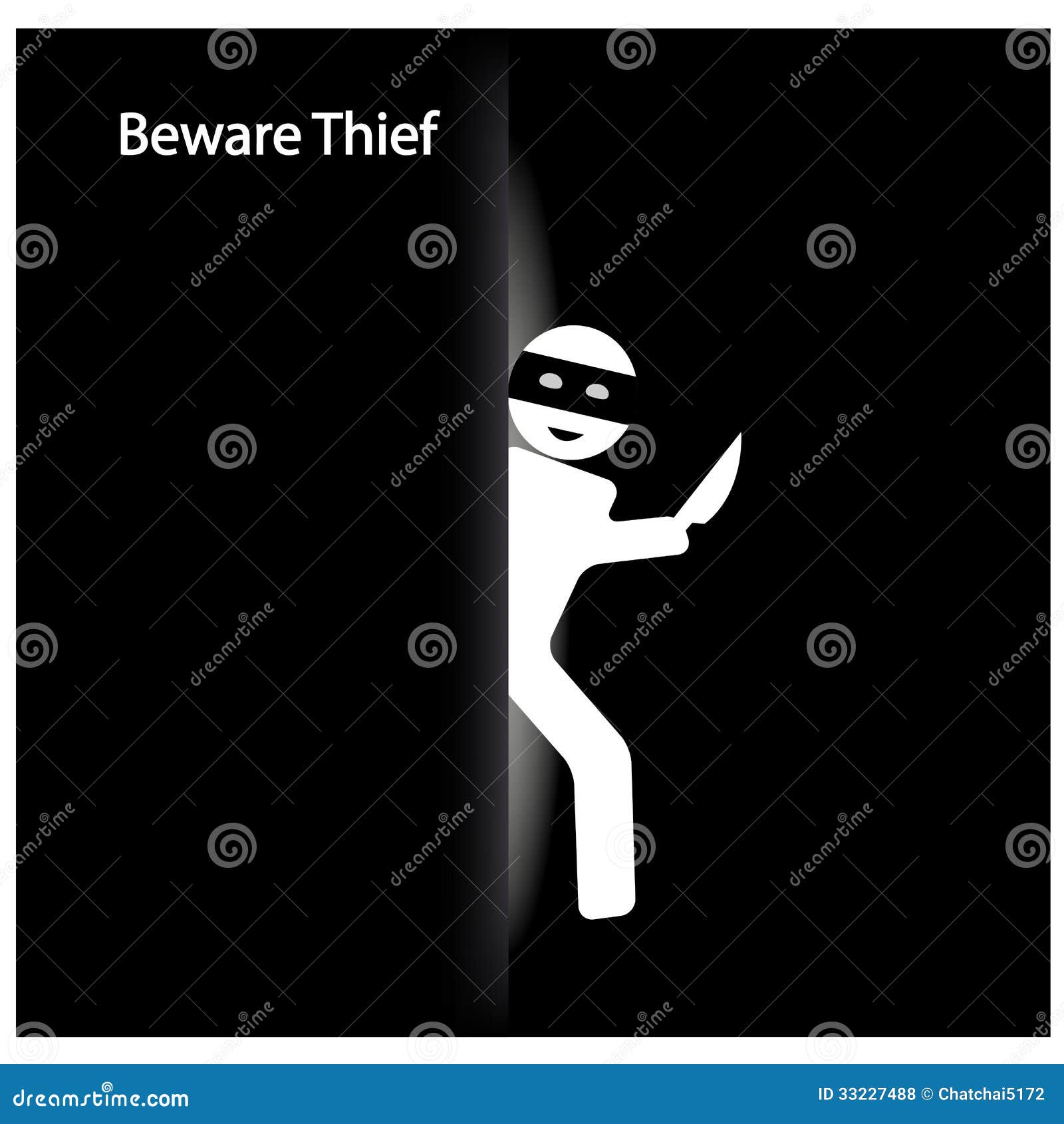 Simbolo del ladro illustrazione vettoriale. Illustrazione di scuro ...
