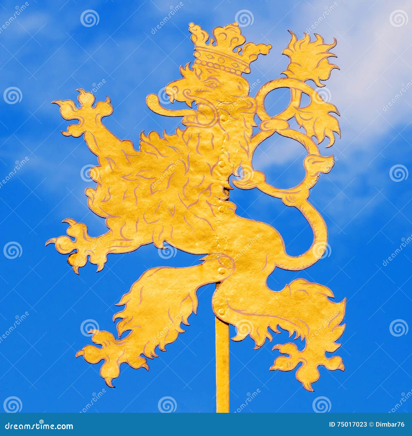 Simbolo Del Leone Della Repubblica Ceca Immagine Stock - Immagine di ...