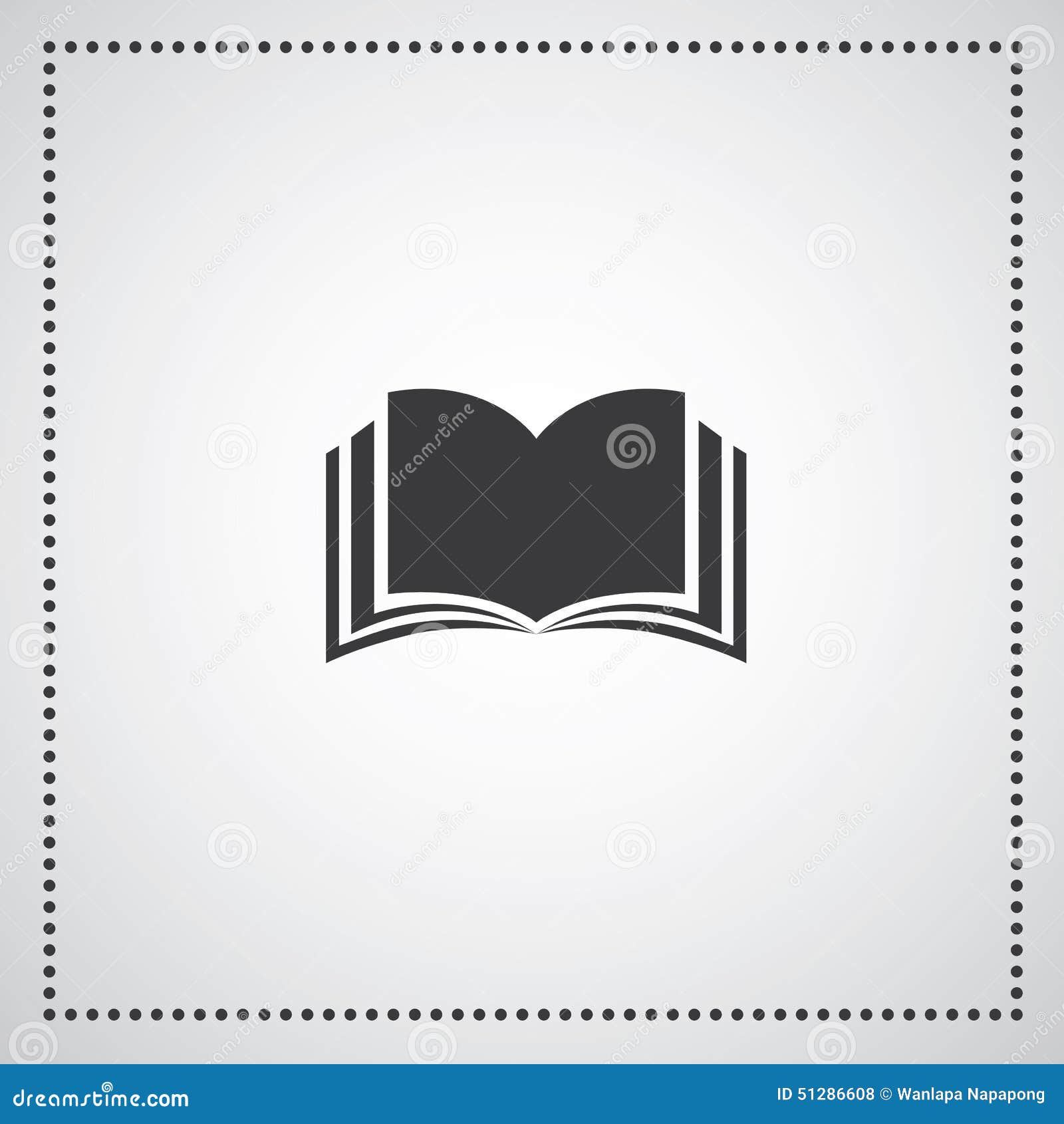 Simbolo del libro illustrazione vettoriale. Illustrazione di ...