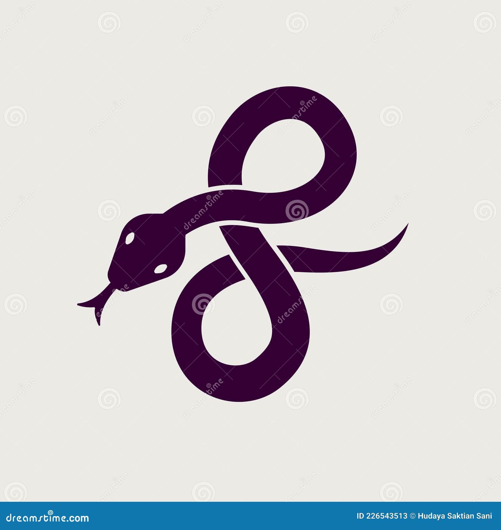Simbolo Del Logo Del Serpente Illustrazione Vettoriale - Illustrazione ...