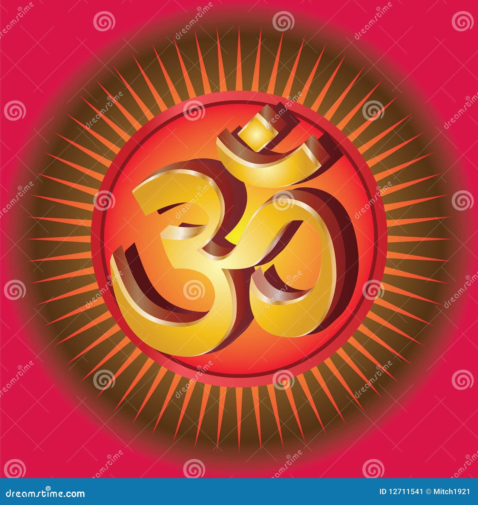 Simbolo del OM di vettore illustrazione vettoriale. Illustrazione di ...