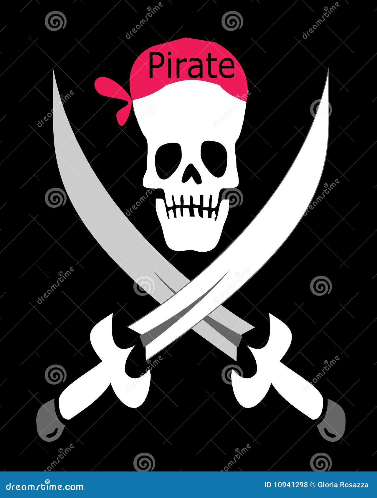 Simbolo del pirata illustrazione vettoriale. Illustrazione di disegno ...