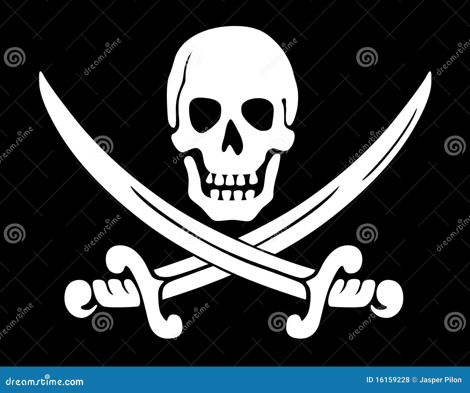 Simbolo del pirata illustrazione di stock. Illustrazione di scheletro ...