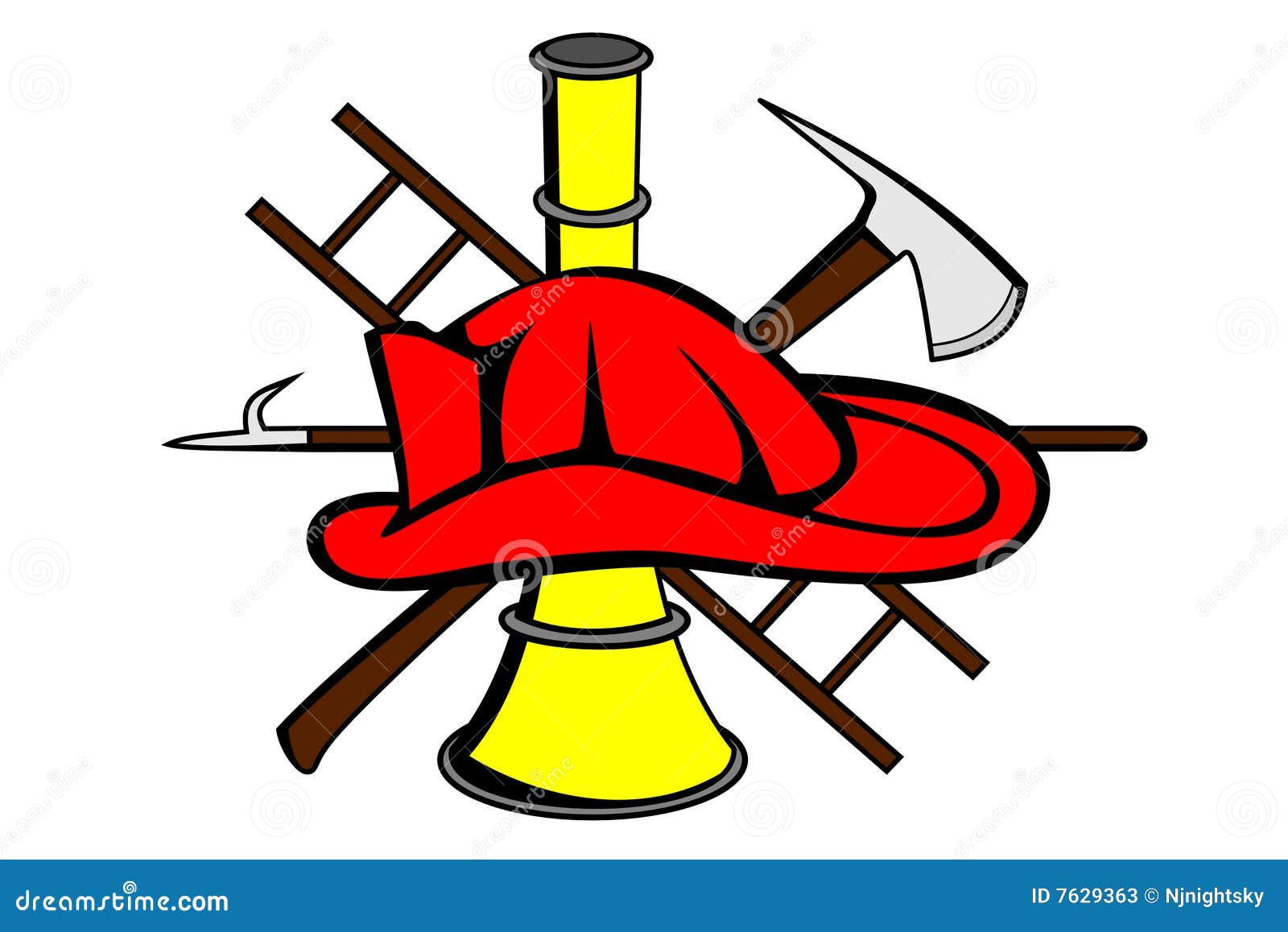 Simbolo del pompiere illustrazione vettoriale. Illustrazione di ...