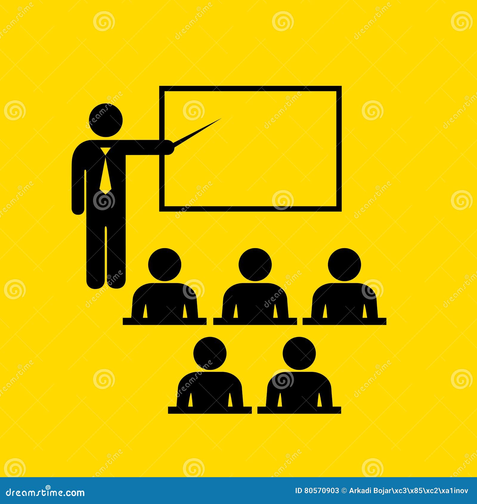 Simbolo Del Pubblico E Dell'insegnante Illustrazione Vettoriale ...